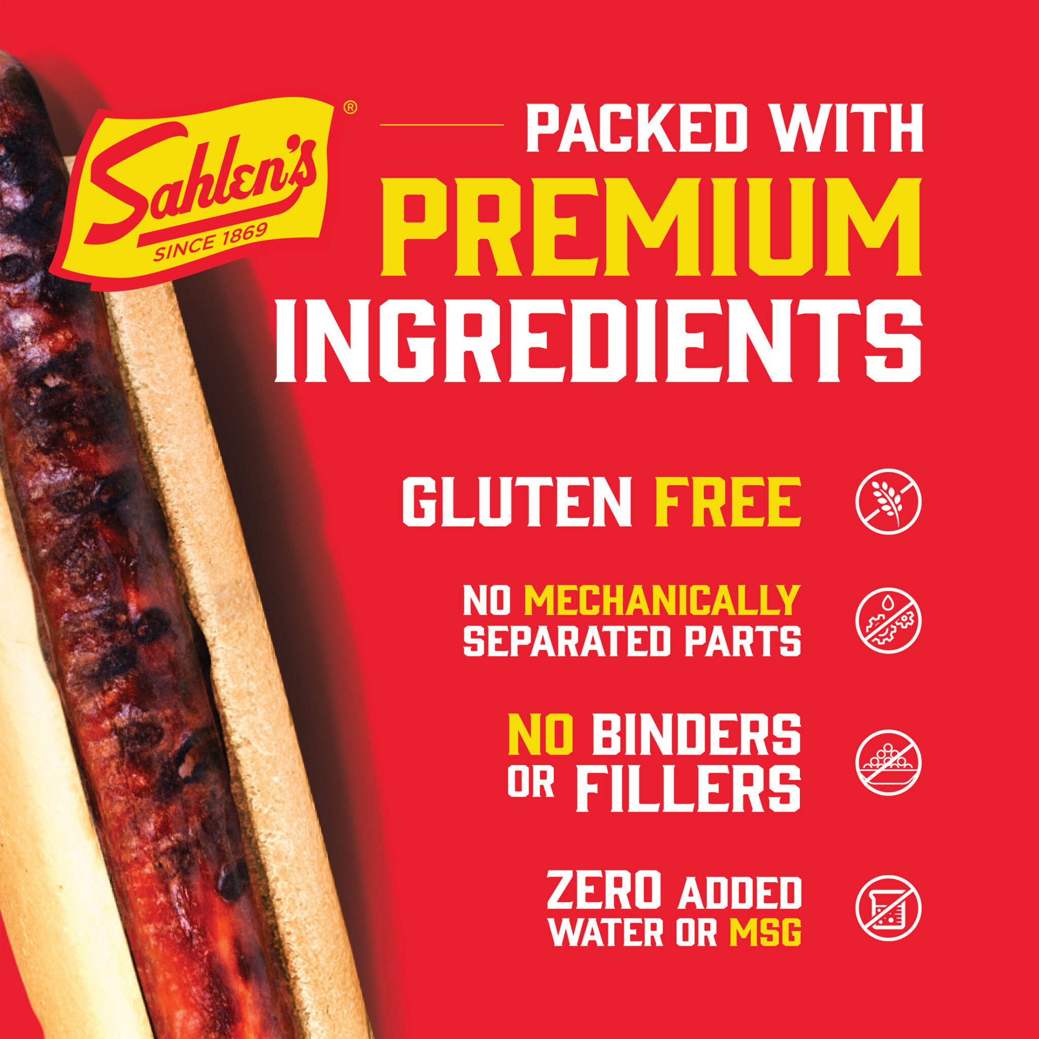 Natural Casing Pork & Beef Hot Dogs | Sahlen Packing Co.